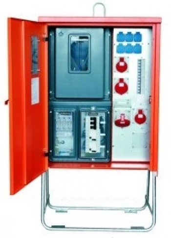 Anschluß- / Verteilerschrank 63 A - WMS-Mietservice